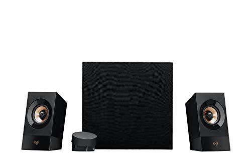 Logitech Z533 2.1 Multimedia Speaker System with Subwoofer, Powerful Sound, Booming Bass, 3.5mm Audio and RCA Inputs, PC/PS/Xbox/TV/Smartphone/Tablet/,Black