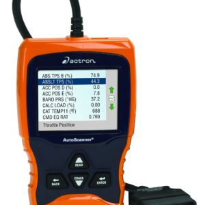 Actron CP9670 AutoScanner Trilingual OBD II, CAN, and ABS Scan Tool with Color Screen for 1996 and Newer Vehicles