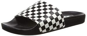 vans slide-on checkerboard mens sandals (12.5 m us women / 11 m us men, checkerboard white)