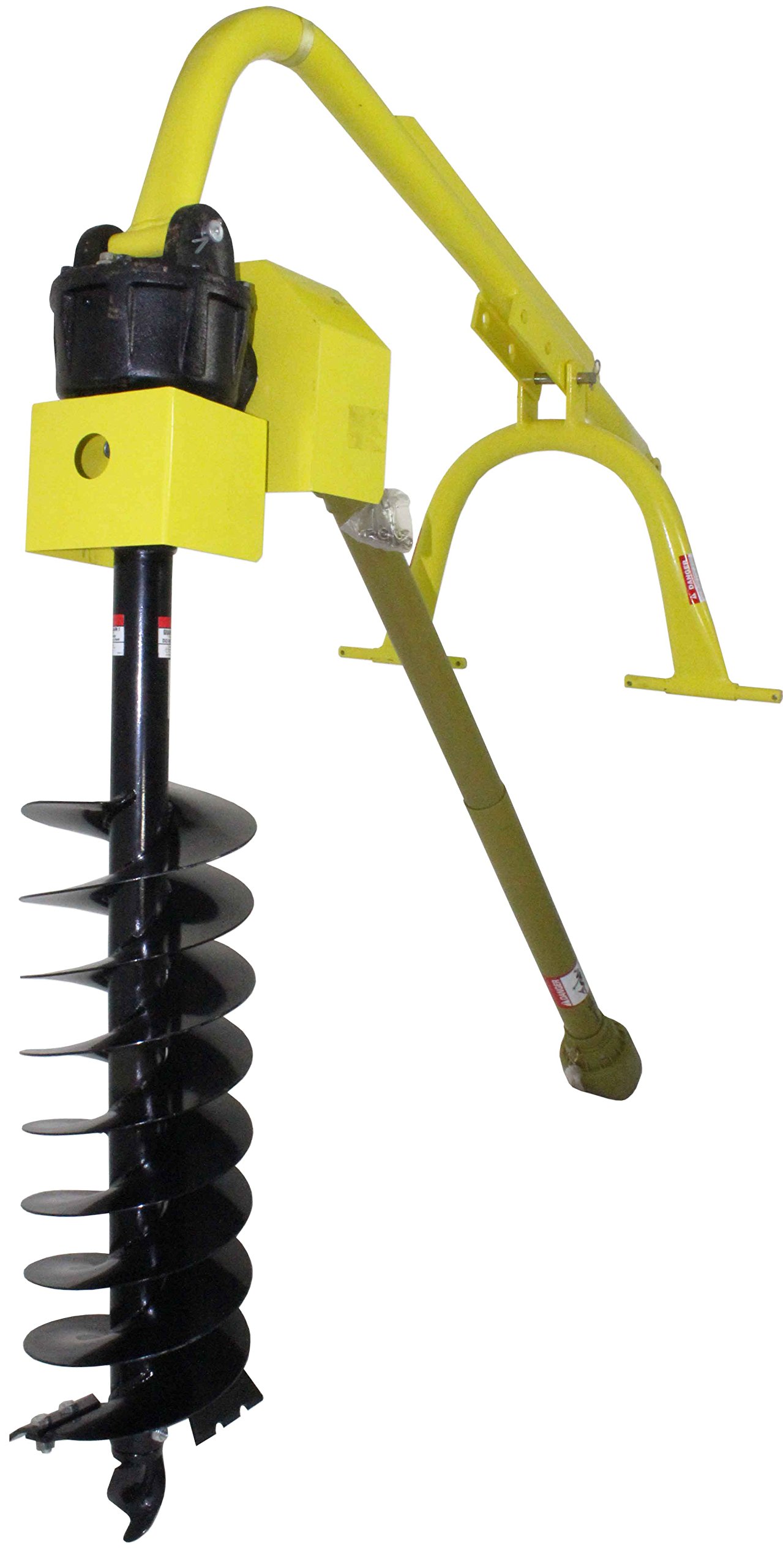 Titan Attachments 30 HP 3 Point Post Hole Digger with 9in Auger Attachment, PTO Powdered Digger, Compact Tractor Attachment for Fence Posts, Deck and Building Frames, Plant Trees and Shrubs