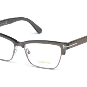 Tom Ford TF5364 Rectangular Eyeglasses FT5364 (020 Chalkstripe Gray/Palladium, 53)