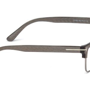 Tom Ford TF5364 Rectangular Eyeglasses FT5364 (020 Chalkstripe Gray/Palladium, 53)