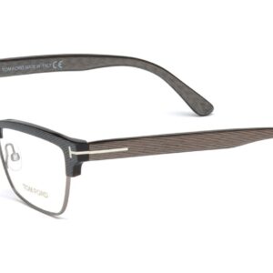 Tom Ford TF5364 Rectangular Eyeglasses FT5364 (020 Chalkstripe Gray/Palladium, 53)