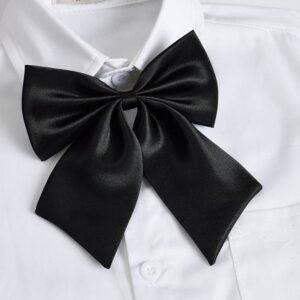 SYAYA Pre Adjustable Women Bow Tie, Girls Necktie Bowtie For Japanese Uniform/Fairy Godmother, Christmas/Cosplay/Party B1(black)