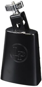 latin percussion lp204a handheld cowbell with mount, black