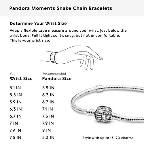 PANDORA Sterling Silver w/Signature Clasp