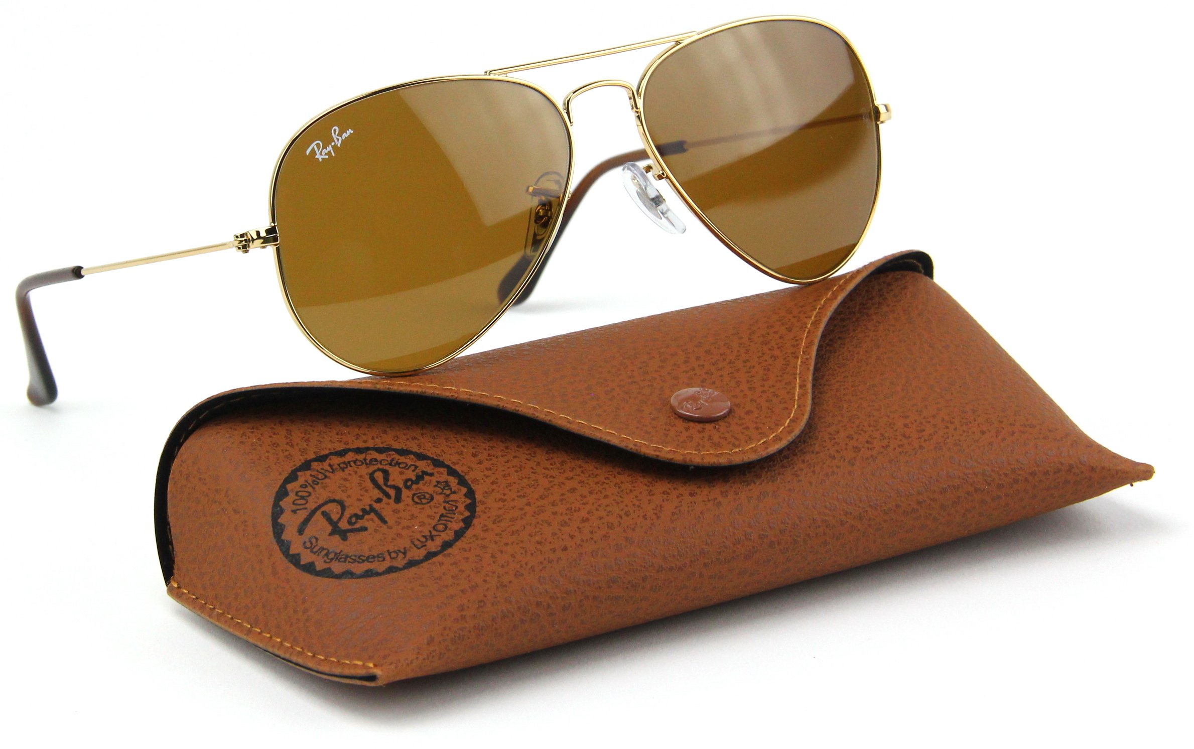 Ray-Ban RB3025 001/33 Gold Frame/Crystal Brown Lens 55mm