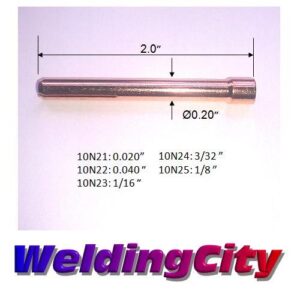 WeldingCity 5-pk Collet 10N23 (1/16") for TIG Welding Torch 17, 18 and 26 Series from Lincoln Miller ESAB Weldcraft CK