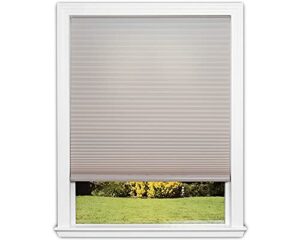 redi shade no tools easy lift trim-at-home cordless cellular light filtering fabric shade natural, 30 in x 64 in, (fits windows 19 in - 30 in)