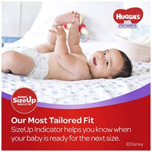 Huggies Little Movers Baby Diapers, Size 4, 56 Ct