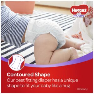 Huggies Little Movers Baby Diapers, Size 4, 56 Ct