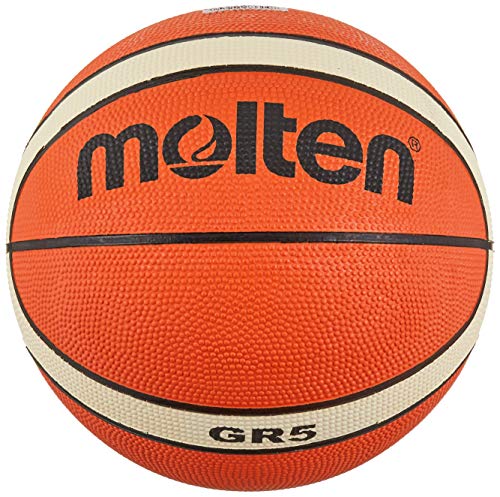 Molten Unisex Adult Basketball Ball BGR5-OI Basketball Balls - Orange/Ivory, 5