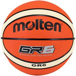 Molten Unisex Adult Basketball Ball BGR5-OI Basketball Balls - Orange/Ivory, 5