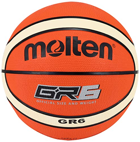 Molten Unisex Adult Basketball Ball BGR5-OI Basketball Balls - Orange/Ivory, 5