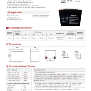 Casil CA-1240 12V 4AH Solex BD124 Alarm Back Up DSC Security Panel Replace