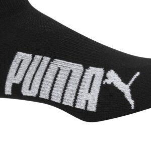 PUMA Men's 6 Pack Low Cut, Black/White, Sock Size:10-13/Shoe Size: 6-12