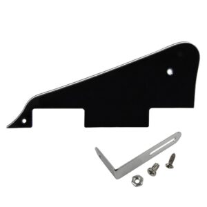 ikn lp style pickguard 3ply black with bracket with screws lp pickguard set