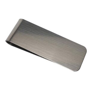 perfect order stainless steel money clip holder slim (1, silver)