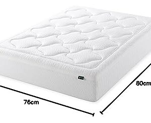 Zinus – Cloud Memory Foam 12 Inch Mattress / Pressure Relieving Design / Mattress-in-a-Box / OEKO-TEX and CertiPUR-US Certified, Off White, King