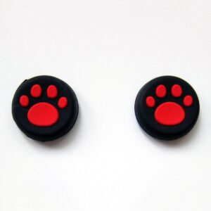 vivi audio thumb stick grips cap cover joystick thumbsticks caps for ps4 xbox one xbox 360 ps3 ps2 red cat dog paw