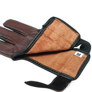 ArcheryMax Leather shooting glove 3 finger archery glove