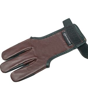 ArcheryMax Leather shooting glove 3 finger archery glove