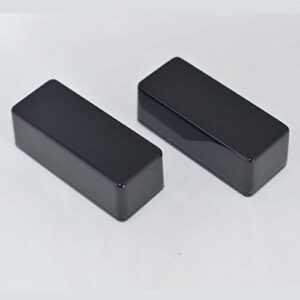 2pcs 1590a series aluminum stomp box for guitar effects pedal black