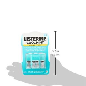 Listerine Pocketpaks Breath Strips, Cool Mint, 72 Count