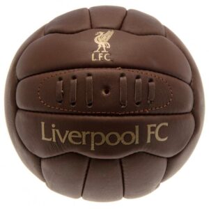 liverpool f.c. hy-pro officially licensed heritage ball | size 5, brown, merchandise, collectible for kids and adults