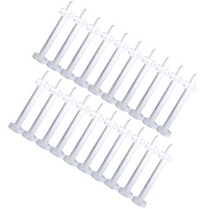 piercingj 20pcs lot 16g clear white flexible bioplast lip labret retainer 3/8" bar piercing for lip nose ear