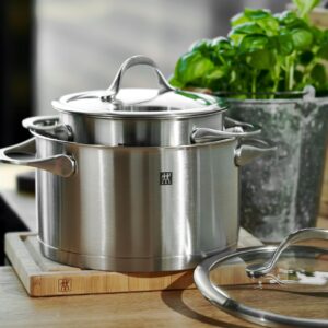 ZWILLING Essence Cookware Set, 5-Piece, Silver