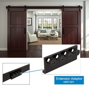 National Hardware N187-001 V980 Sliding Door Hardware Connecting Adaptor in Oil Rubbed Bronze