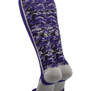 TCK Digital Camo OTC Socks (Purple, Medium)