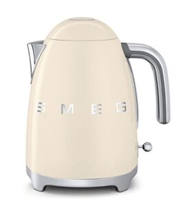 smeg klf01crus 50's retro style aesthetic electric kettle, cream