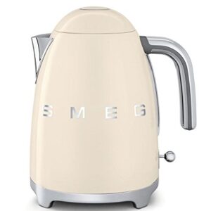 Smeg KLF01CRUS 50's Retro Style Aesthetic Electric Kettle, Cream