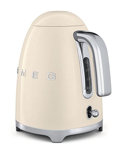 Smeg KLF01CRUS 50's Retro Style Aesthetic Electric Kettle, Cream