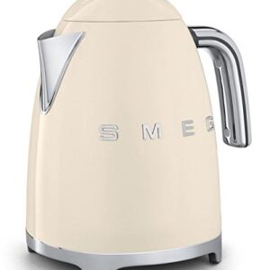 Smeg KLF01CRUS 50's Retro Style Aesthetic Electric Kettle, Cream