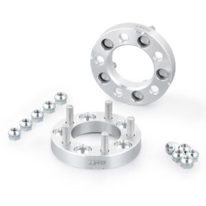 orion motor tech 5x4.5 wheel spacers, 1 inch spacers with 1/2-20 studs compatible with jeep wrangler tj yj grand cherokee ford explorer mustang ranger, 82.5mm center bore wheel spacer kit set of 2