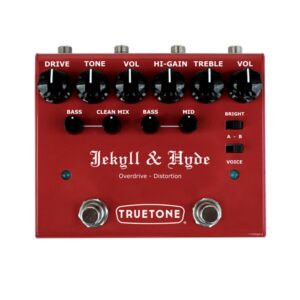 truetone v3 jekyll & hyde overdrive & distortion guitar effects pedal