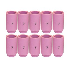 weldingcity 10-pk ceramic cup 13n11 (#7, 7/16") for tig welding torch 9, 20 and 25 series in lincoln miller esab weldcraft ck everlast