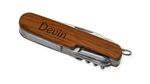 dimension 9 devin 9-function multi-purpose tool knife, rosewood