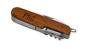 dimension 9 phil 9-function multi-purpose tool knife, rosewood