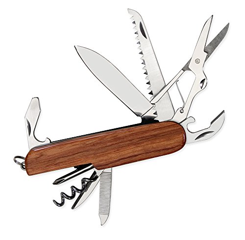 Dimension 9 Phil 9-Function Multi-Purpose Tool Knife, Rosewood