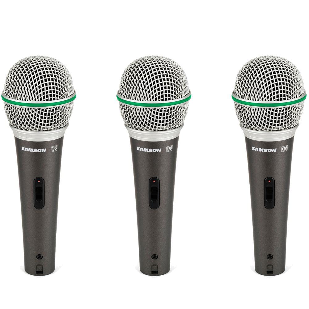 Samson Q6 Dynamic Microphone (3-pack)