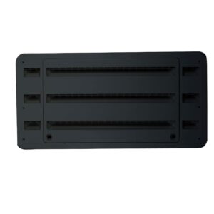 dometic 3109349.065 refrigerator upper/lower plastic side-by-side vent - black