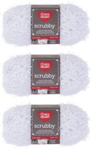 red heart scrubby yarn (3-pack) coconut e833-10