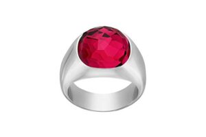 swarovski dot red ring