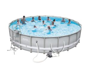 bestway power steel frame pool set, 22' x 52"