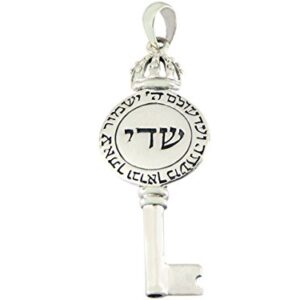 Key Livelihood King Solomons Seal Kabbalah Pendant Sterling Silver 925