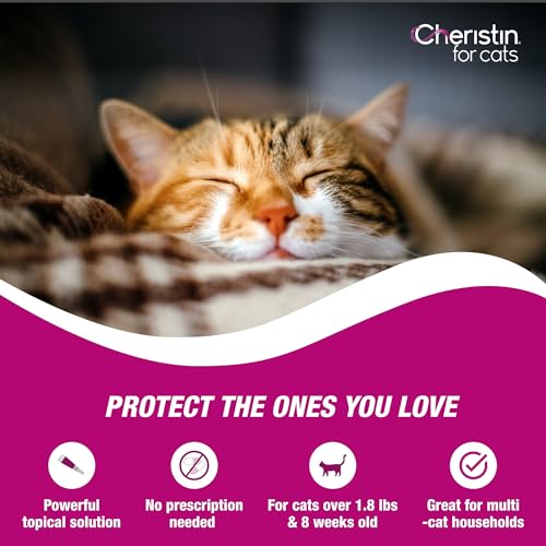 Cheristin Cat Cheristin Cat Flea Treatment & Prevention for Cats | 1 Topical Dose Provides Up to 6 Weeks of Coverage | 1 ct.